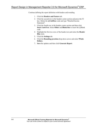 Mr20 enus 08-Report Design in Management Reporter 2.0 for Microsoft ...