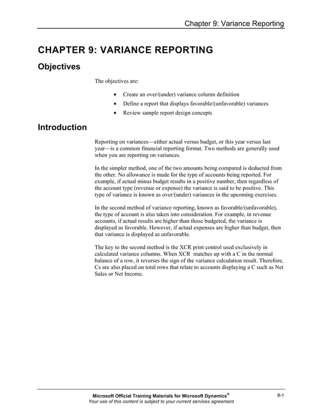 Mr20 enus 09-Report Design in Management Reporter 2.0 for Microsoft ...