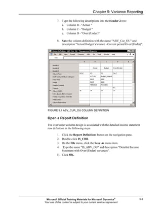 Mr20 enus 09-Report Design in Management Reporter 2.0 for Microsoft ...