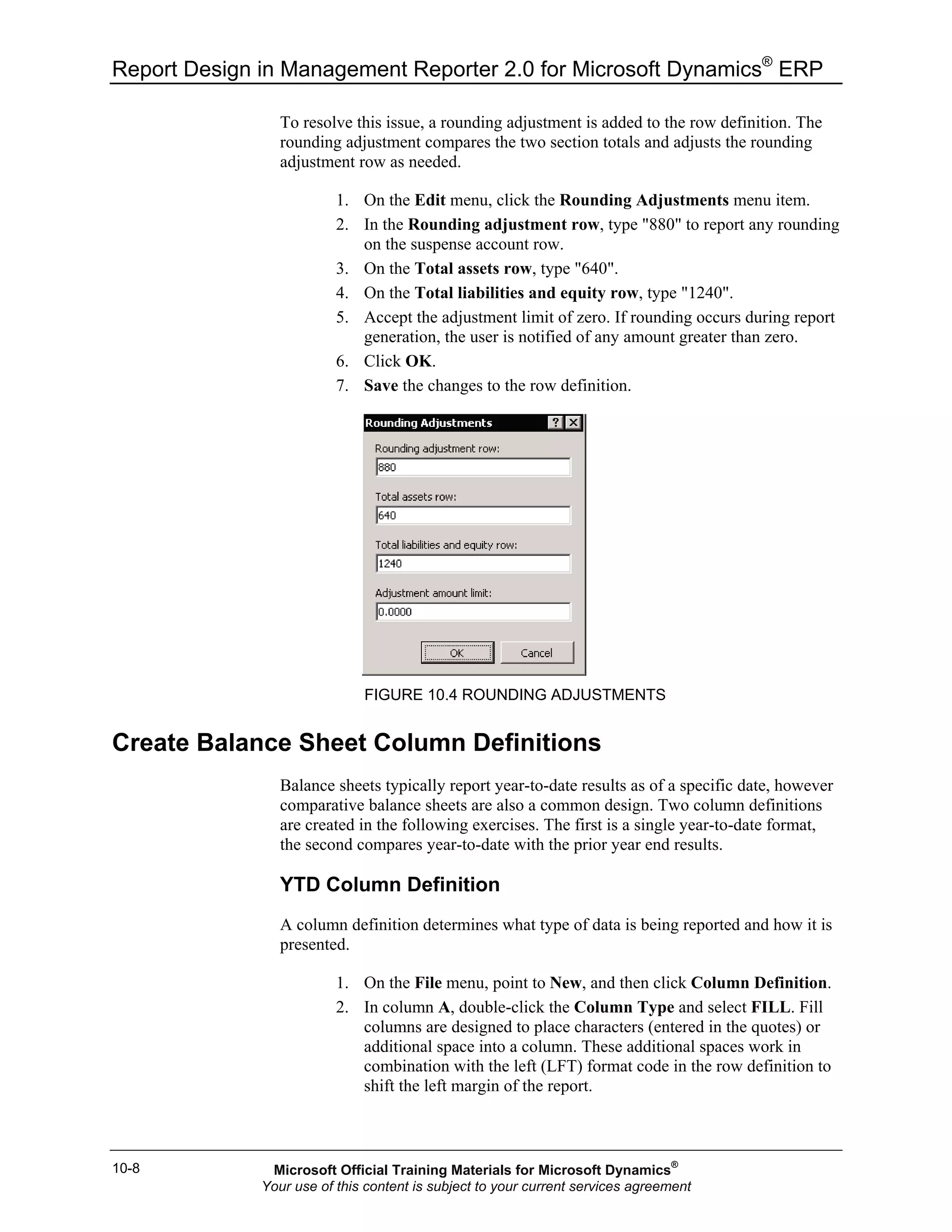 Mr20 enus 10-Report Design in Management Reporter 2.0 for Microsoft ...