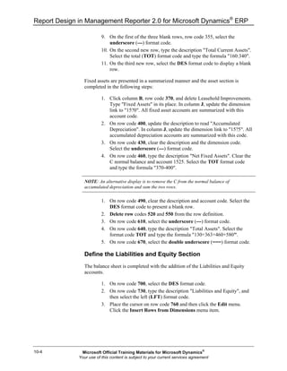Mr20 enus 10-Report Design in Management Reporter 2.0 for Microsoft ...