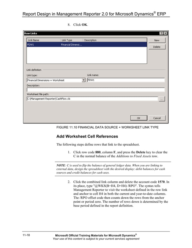 Mr20 enus 11-Report Design in Management Reporter 2.0 for Microsoft Dynamics® ERP | PDF