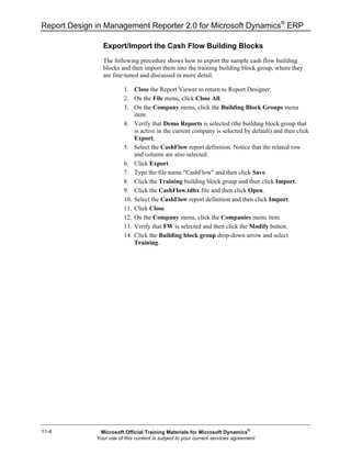 Mr20 enus 11-Report Design in Management Reporter 2.0 for Microsoft ...