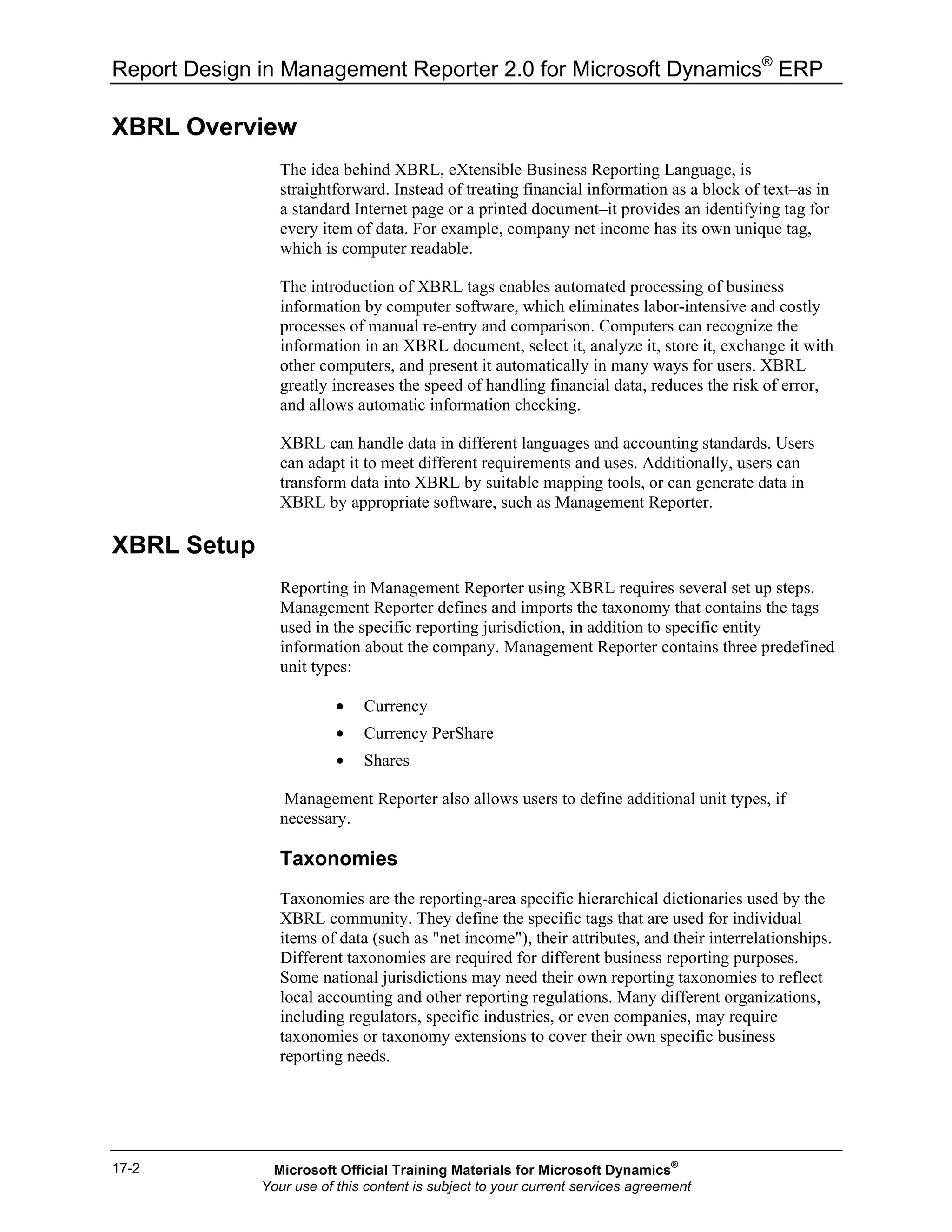 Mr20 enus 17-Report Design in Management Reporter 2.0 for Microsoft ...