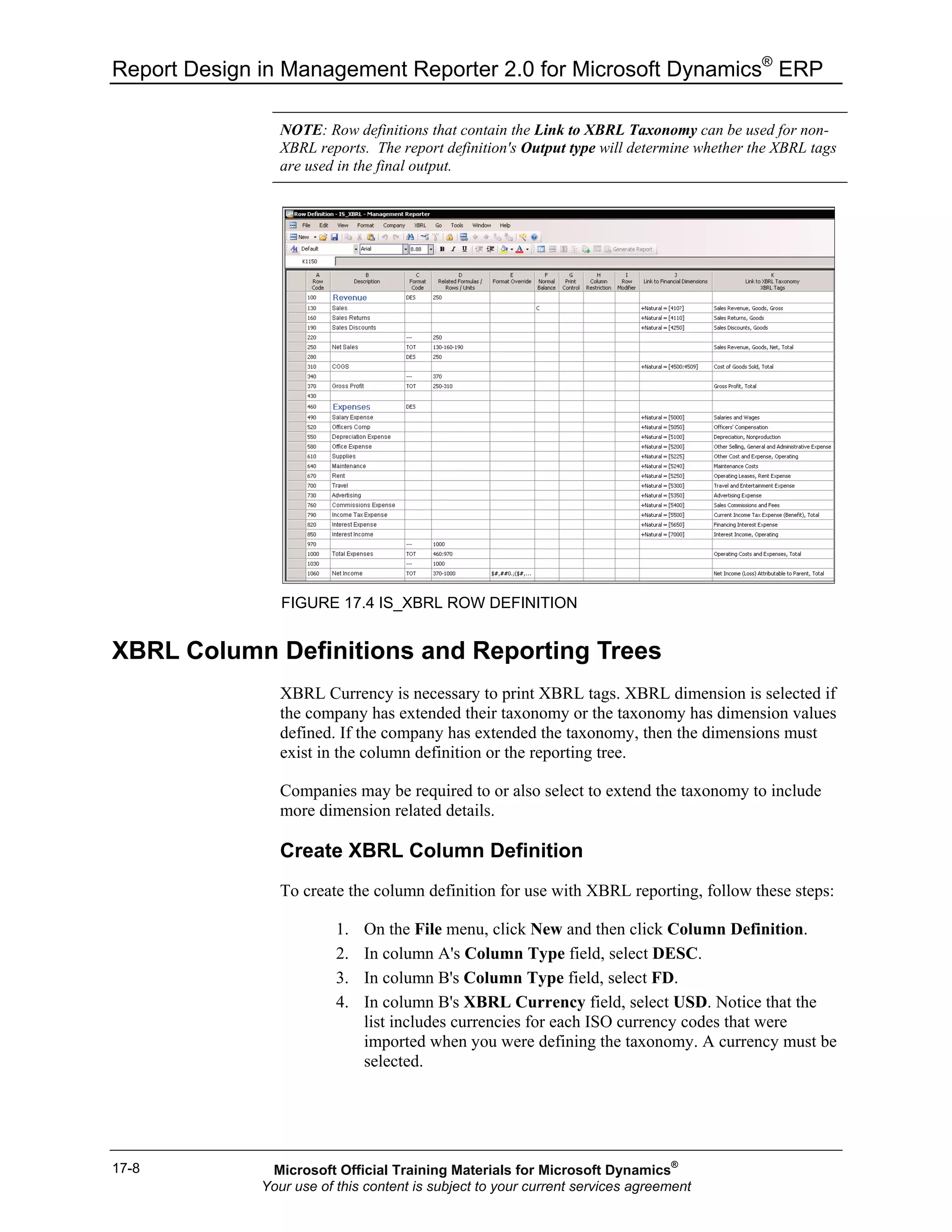 Mr20 enus 17-Report Design in Management Reporter 2.0 for Microsoft ...