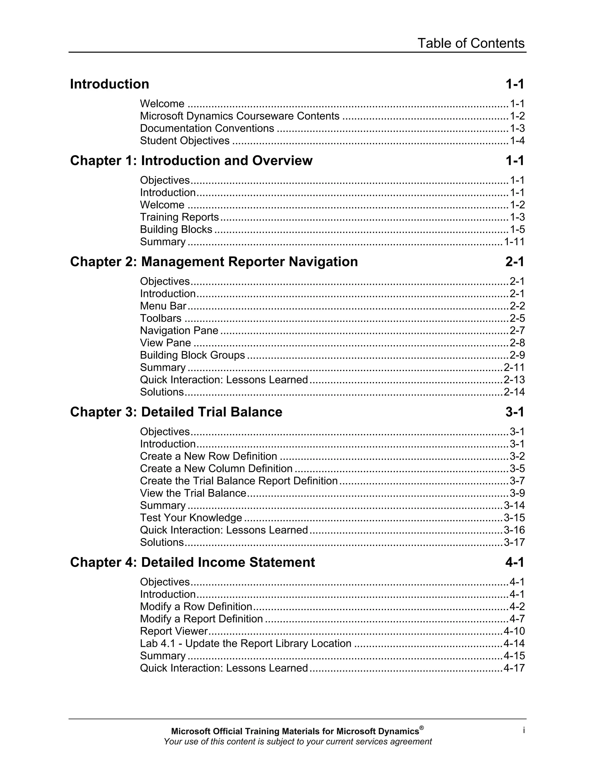 Mr20 enus toc-Report Design in Management Reporter 2.0 for Microsoft ...