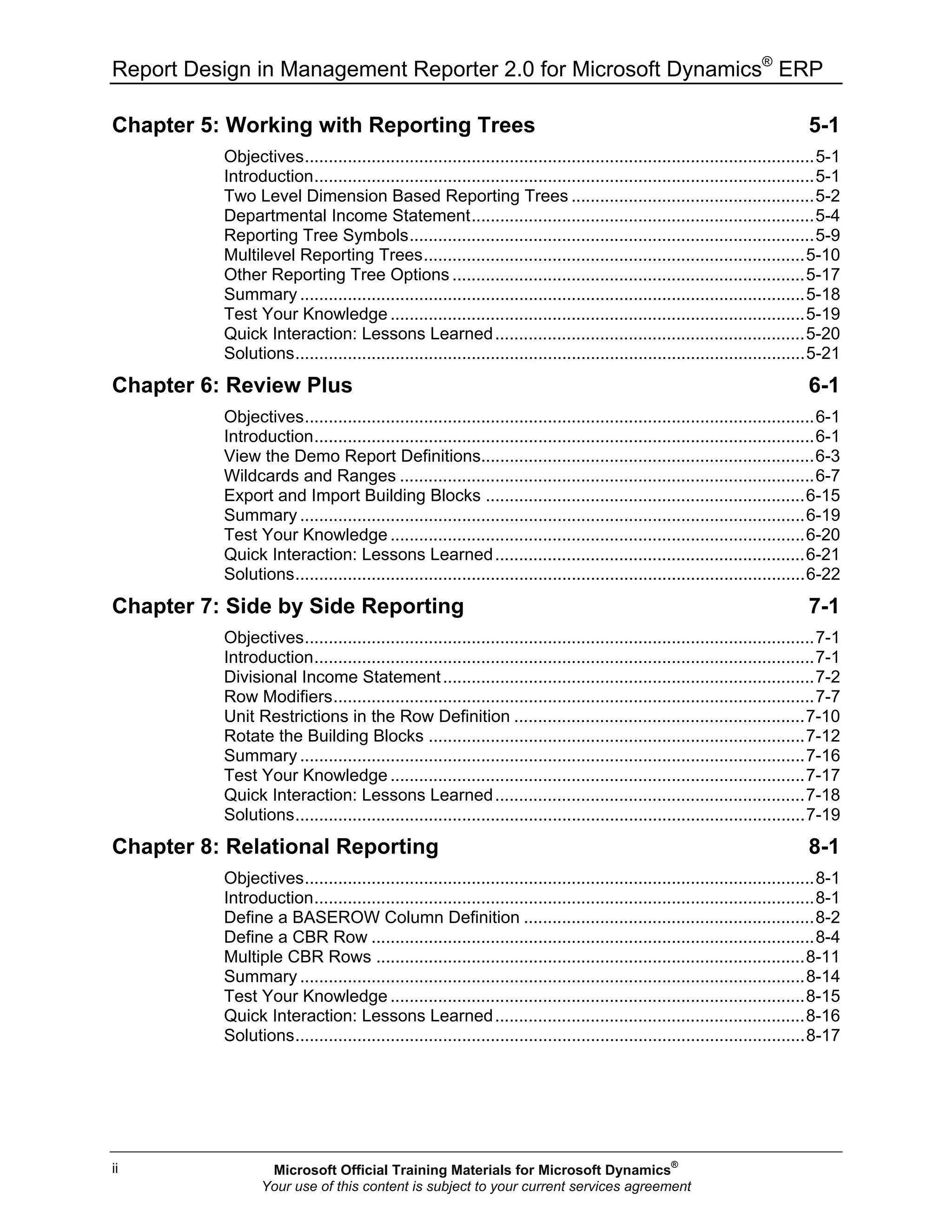 Mr20 enus toc-Report Design in Management Reporter 2.0 for Microsoft ...
