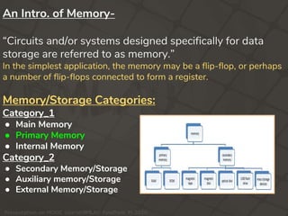 Semiconductor Memory | PPTX