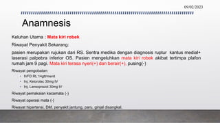 Morning report presentation ophthalmology cases | PPTX