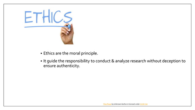 Ethics in marketing research | PPT