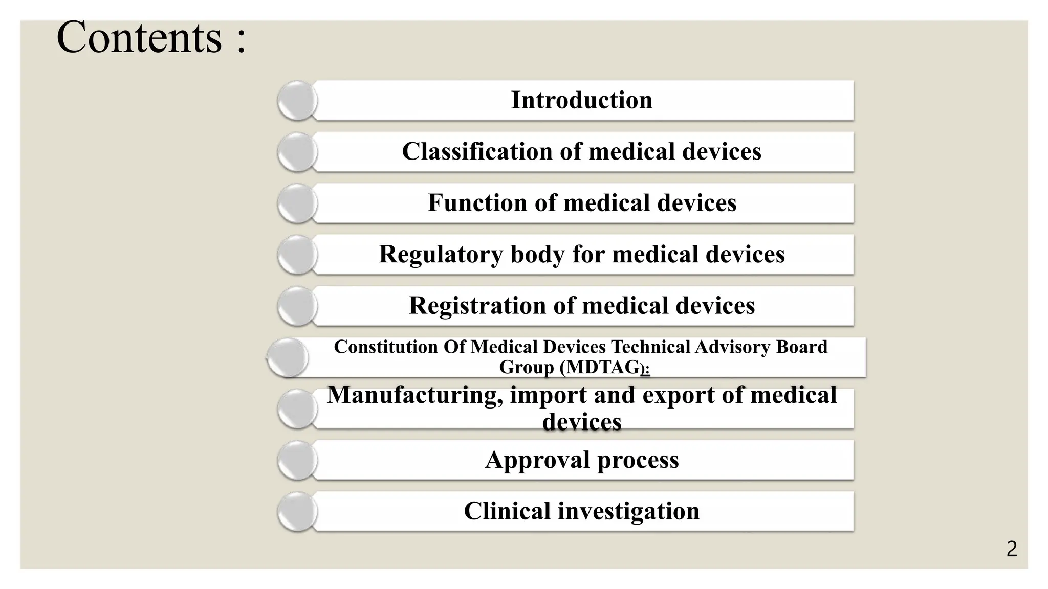 rules, regulation and guideline for medical devices | PPTX
