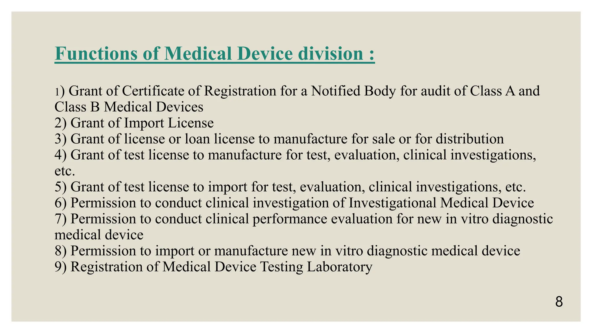 rules, regulation and guideline for medical devices | PPTX
