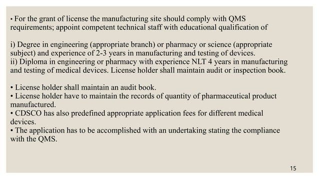 rules, regulation and guideline for medical devices | PPTX