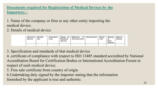 rules, regulation and guideline for medical devices | PPTX