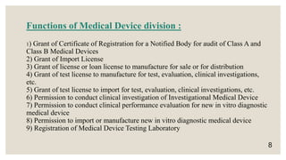 rules, regulation and guideline for medical devices | PPTX