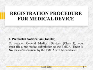 JAPAN: ORGANISATION OF PMDA, PHARMACEUTICAL LAWS & REGULATIONS, TYPES ...