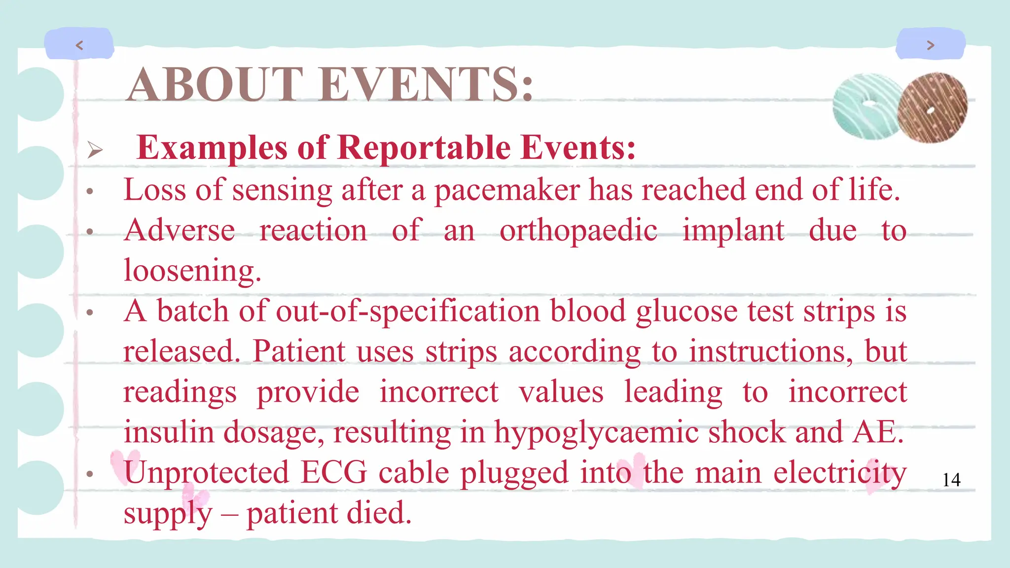 ADVERSE EVENT REPORTINGOF MEDICAL DEVICE | PPTX