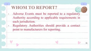 ADVERSE EVENT REPORTINGOF MEDICAL DEVICE | PPTX