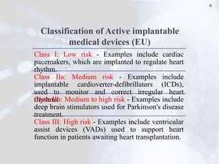 ACTIVE IMPLANTABLE MEDICAL DEVICE IN EUROPE | PPTX