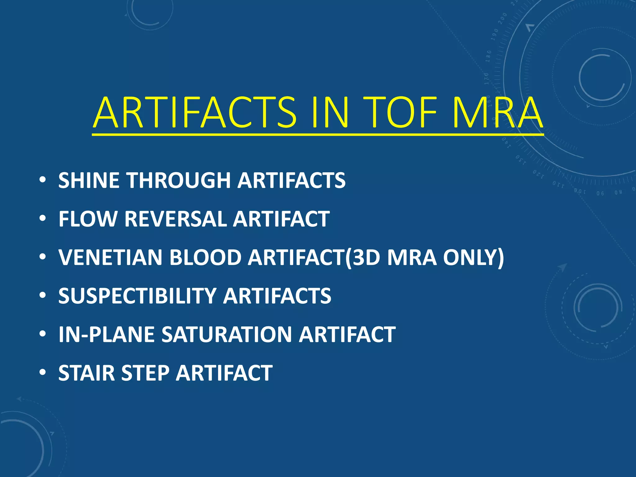 Magnetic Resonance Angiography and techniques | PPTX