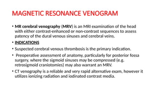 MRA AND MRV MAGNETIC RESONANCE IMAGING.pptx
