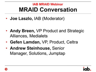 IAB MRAID Webinar Deck | PPT | Free Download