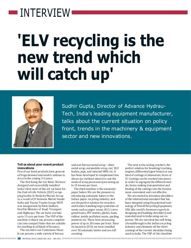 MRAI's Magazine on Material Recycling | PDF | Manufacturing Industry ...