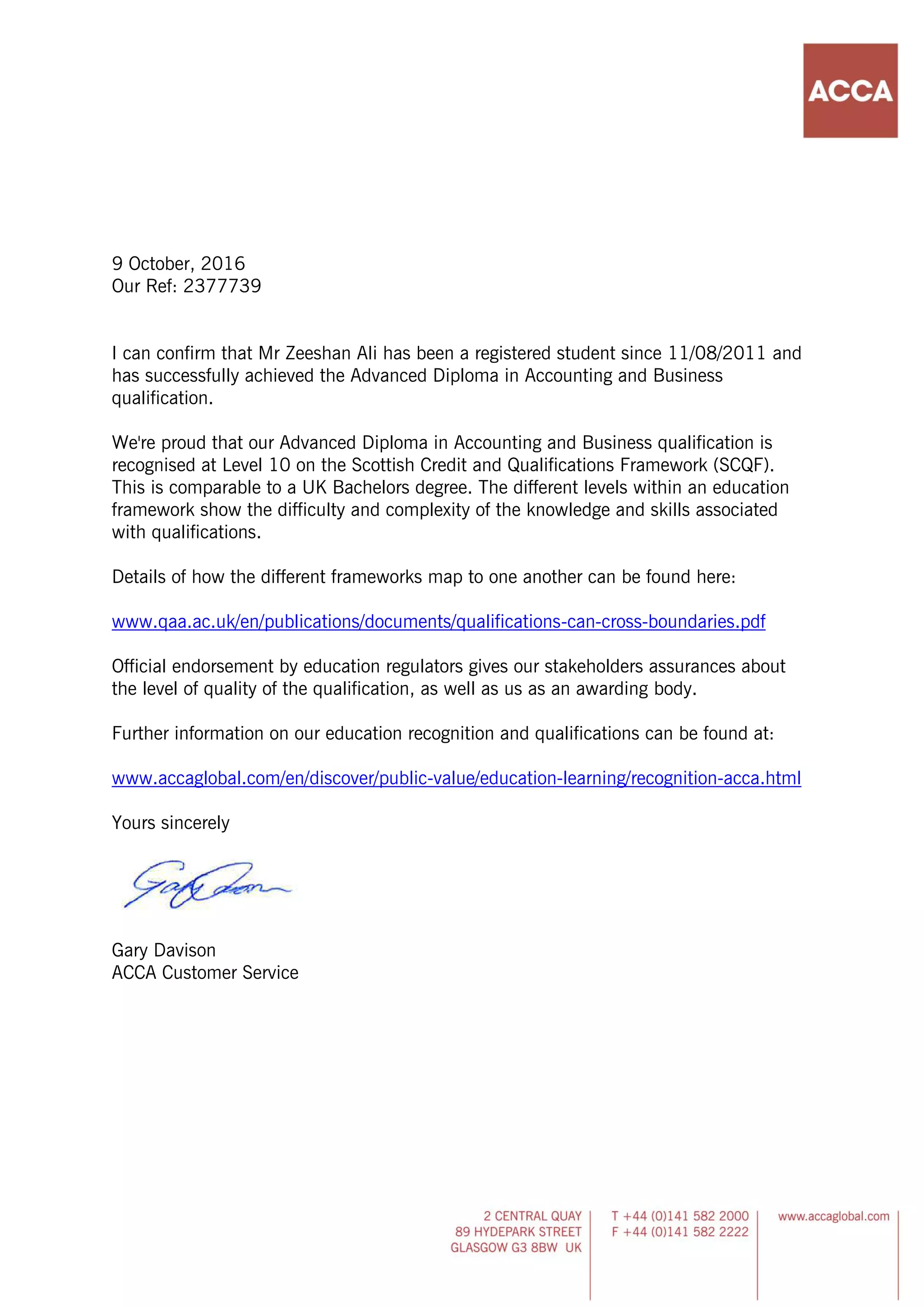 Equivalency letter | PDF