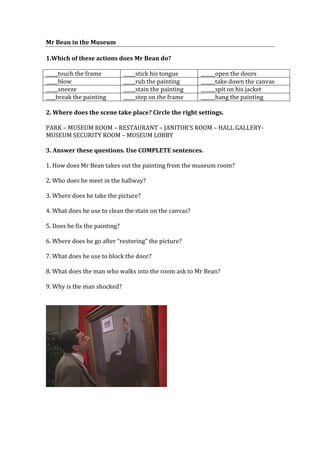 Mr bean in the museum | PDF