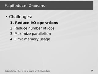 Determining the k in k-means with MapReduce | PDF