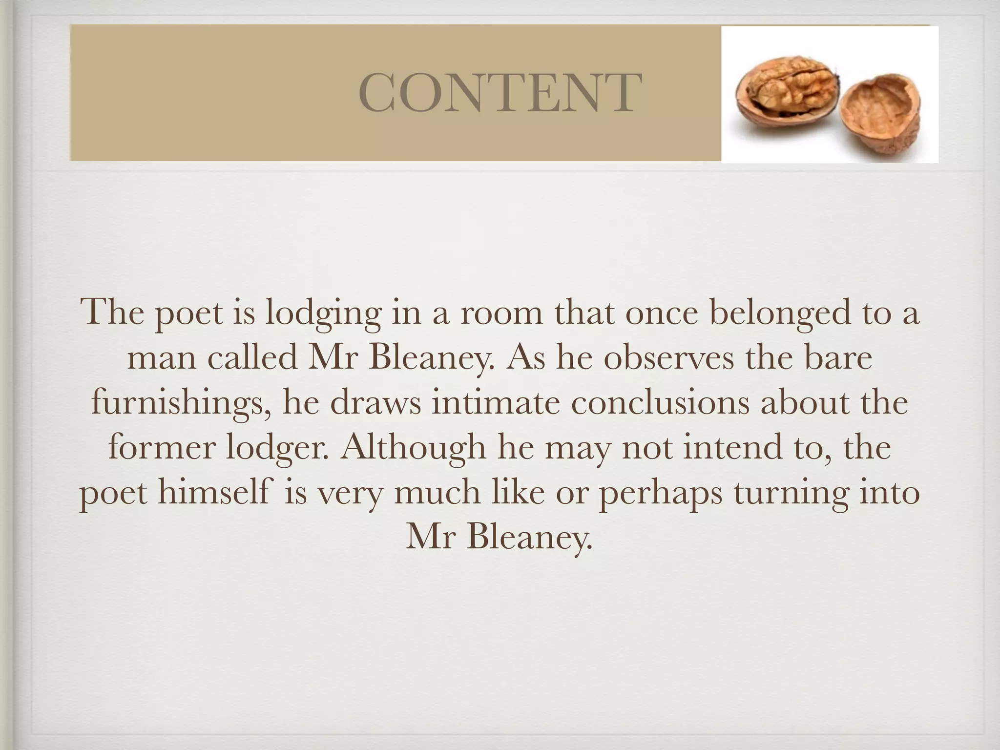 Mr bleaney | PDF