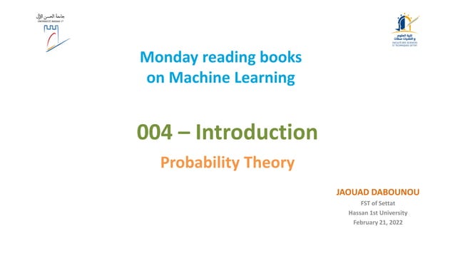 Mrbml004 : Introduction to Information Theory for Machine Learning | PPT