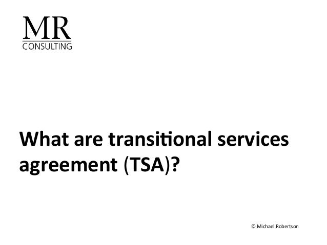 MRC - Technology M&A Transactions & Transitional Services Agreements