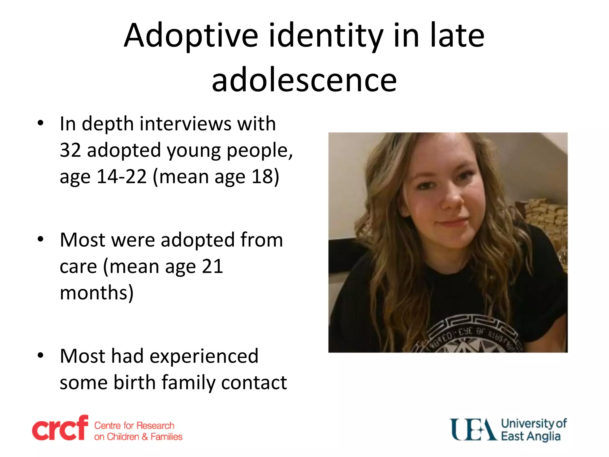 Adoption Identities and Narratives | PPT