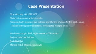 MR Case Presentation Toxic optic neuropathy associated with antiTB ...