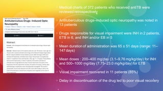 MR Case Presentation Toxic optic neuropathy associated with antiTB ...