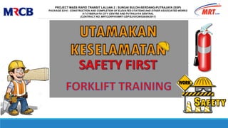Mrcb forklift training | PDF