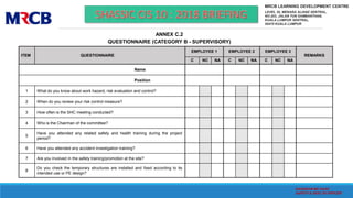 SHASSIC CIS 10:2018 BRIEFING | PDF