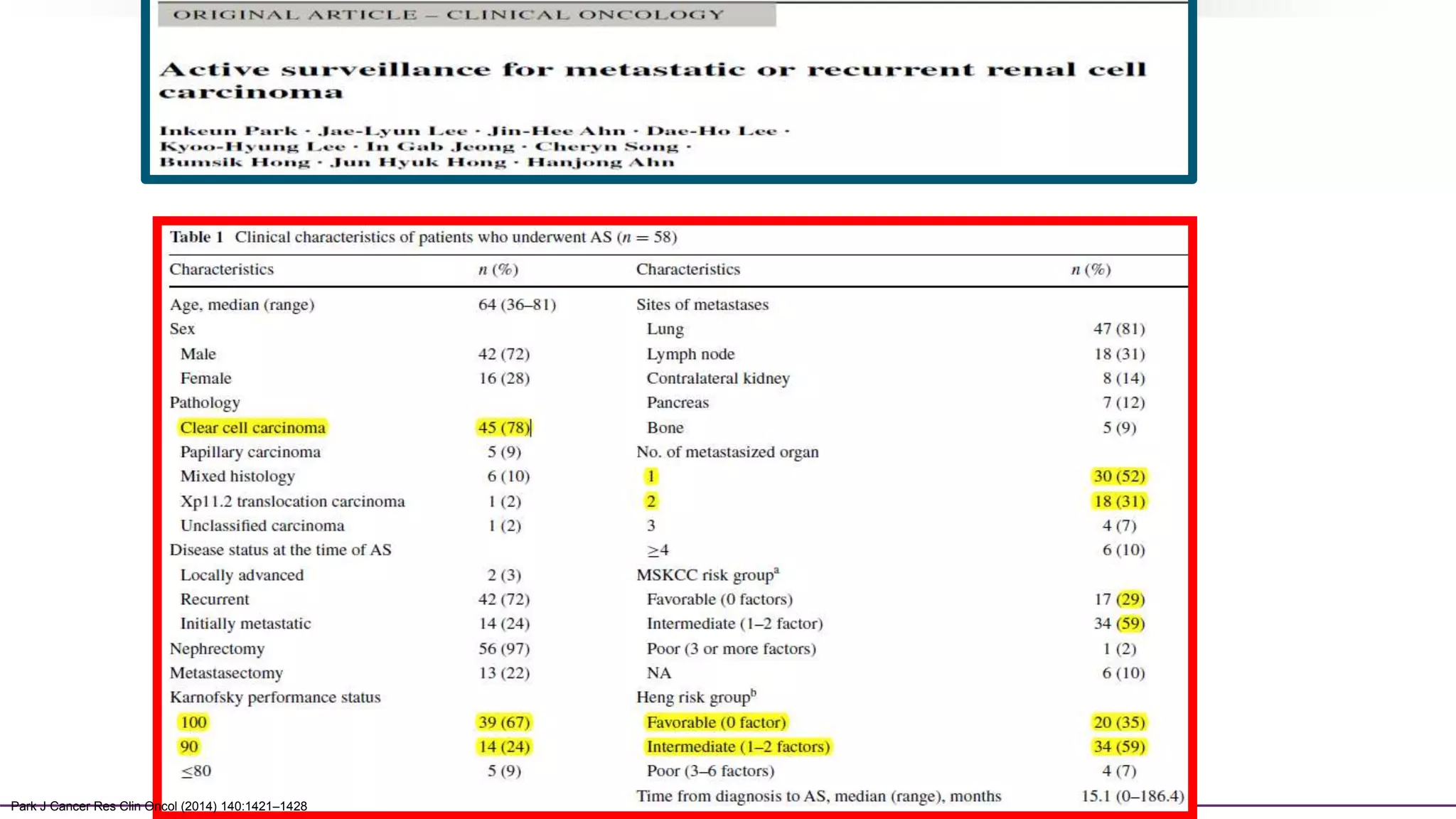 m rcc optimal sequencing agents | PPT