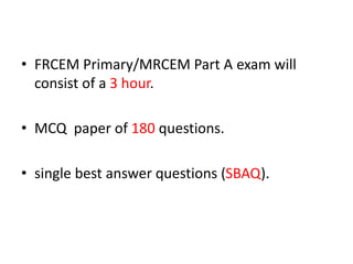 Mrcem part A,An essential guide for sucess | PPT