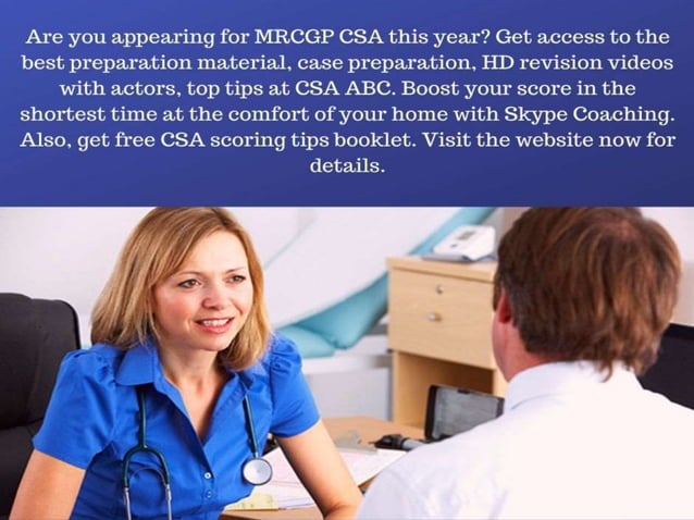 MRCGP CSA - CSA ABC | PPT