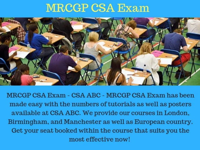 Mrcgp csa exam - CSA ABC | PPT