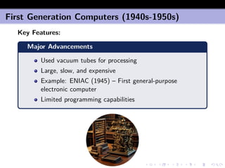 Evolution of computer and their Impact ppt | PDF