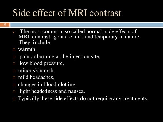 MRI contrast RADIOLOGY