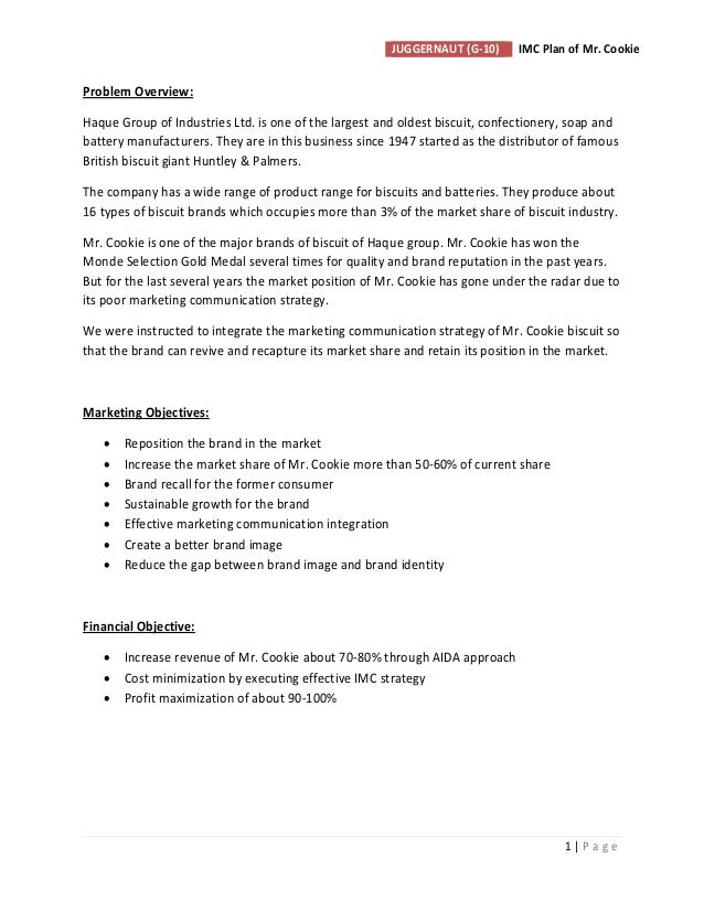 cookies business plan pdf