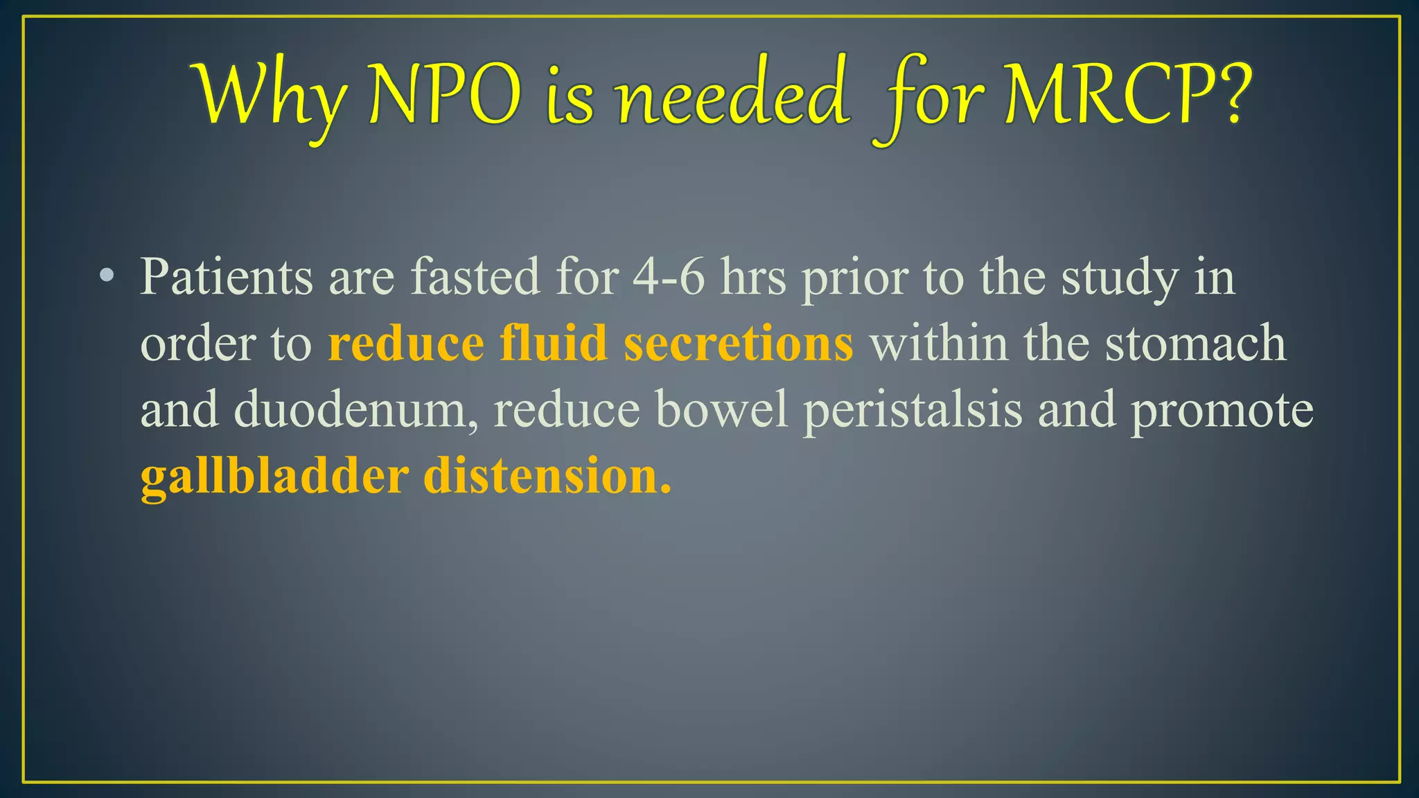 MRCP Magnetic Resonance cholangiopancreatography | PPTX | Lung and ...