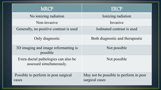 MRCP Magnetic Resonance cholangiopancreatography | PPTX