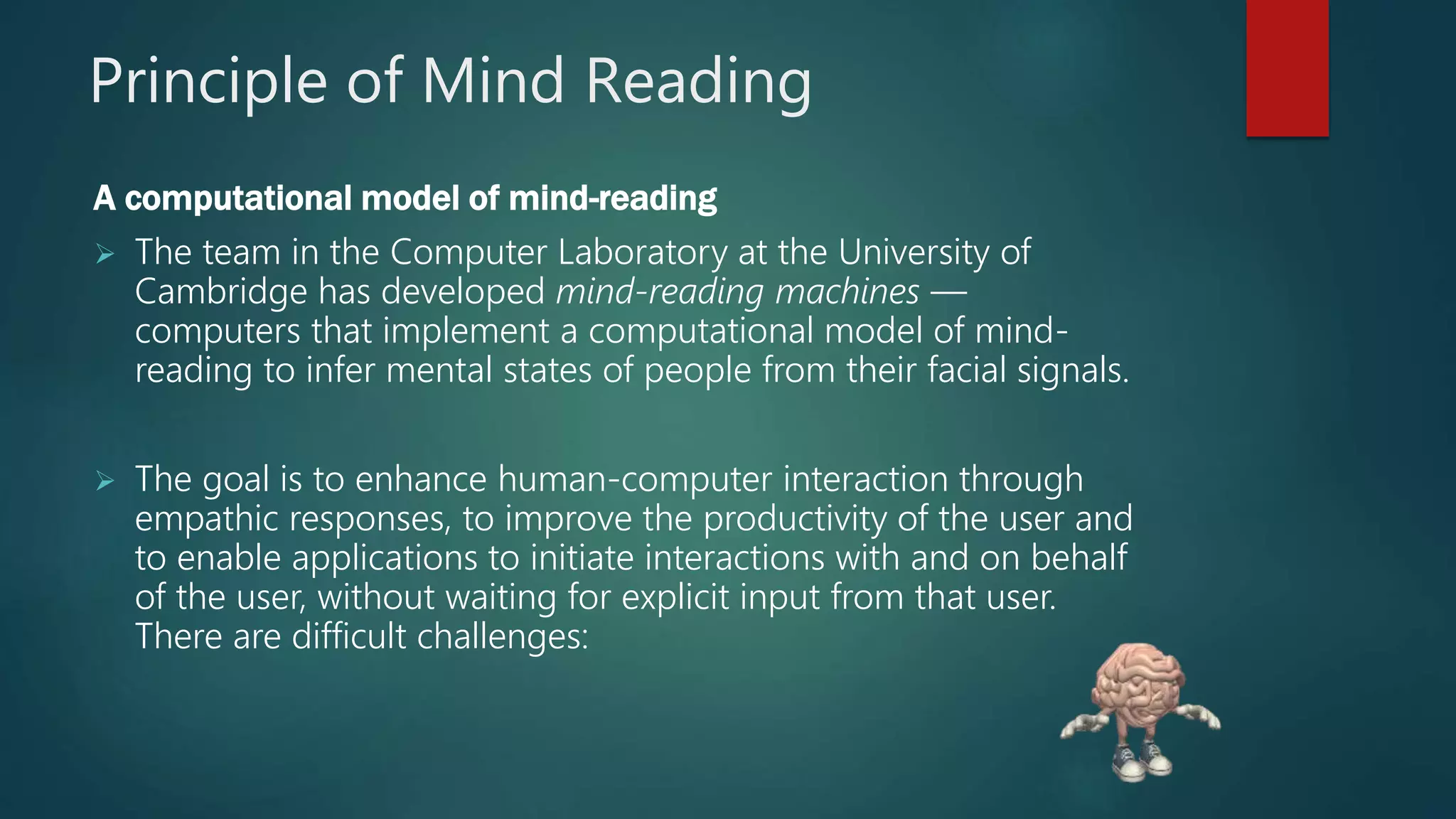 MIND READING COMPUTERS PPT | PPTX
