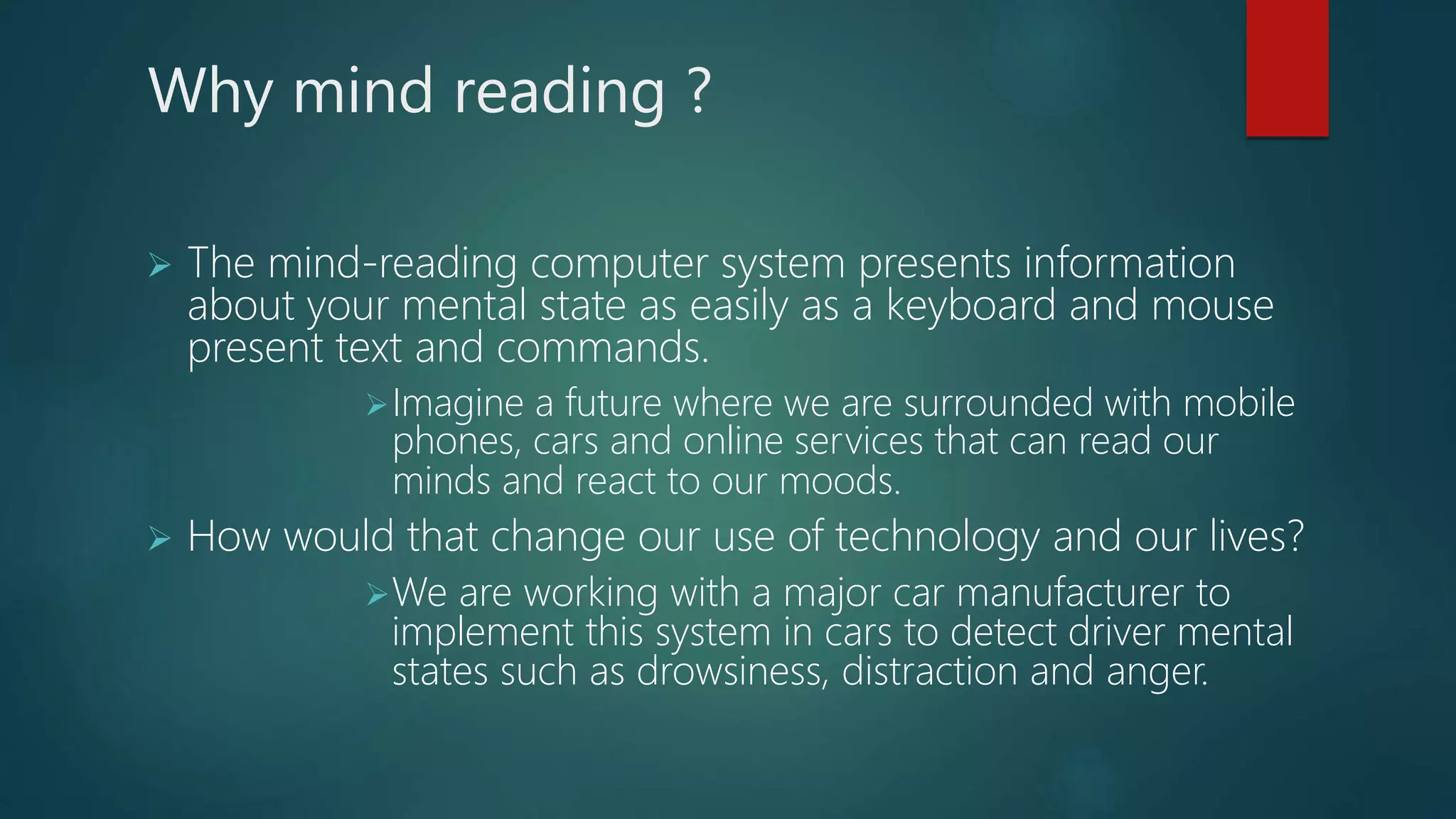 MIND READING COMPUTERS PPT | PPTX