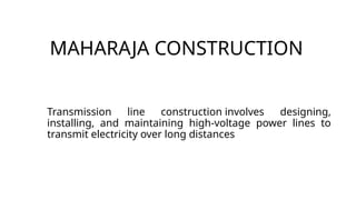 transmission Line Construction designing installing and Maintaining HV ...